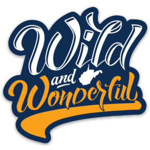 Wild and Wonderful Script - Sticker – Loving West Virginia