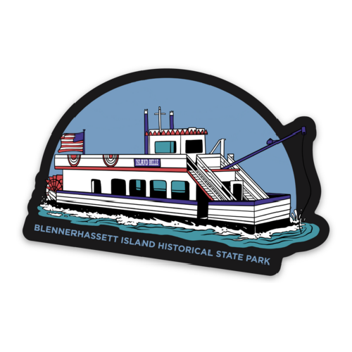 Blennerhassett Ferry - Sticker – Loving West Virginia