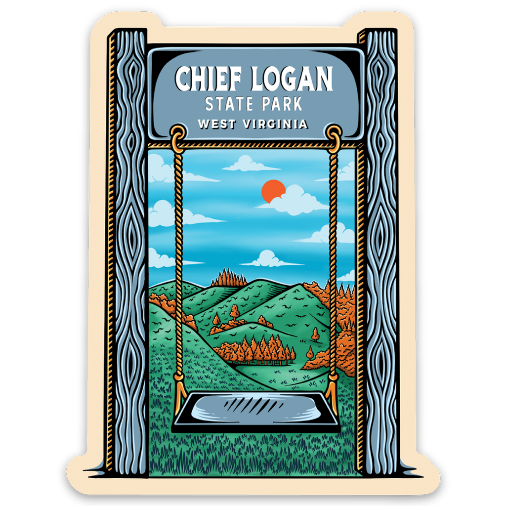 Chief Logan Swing Sticker – Loving West Virginia