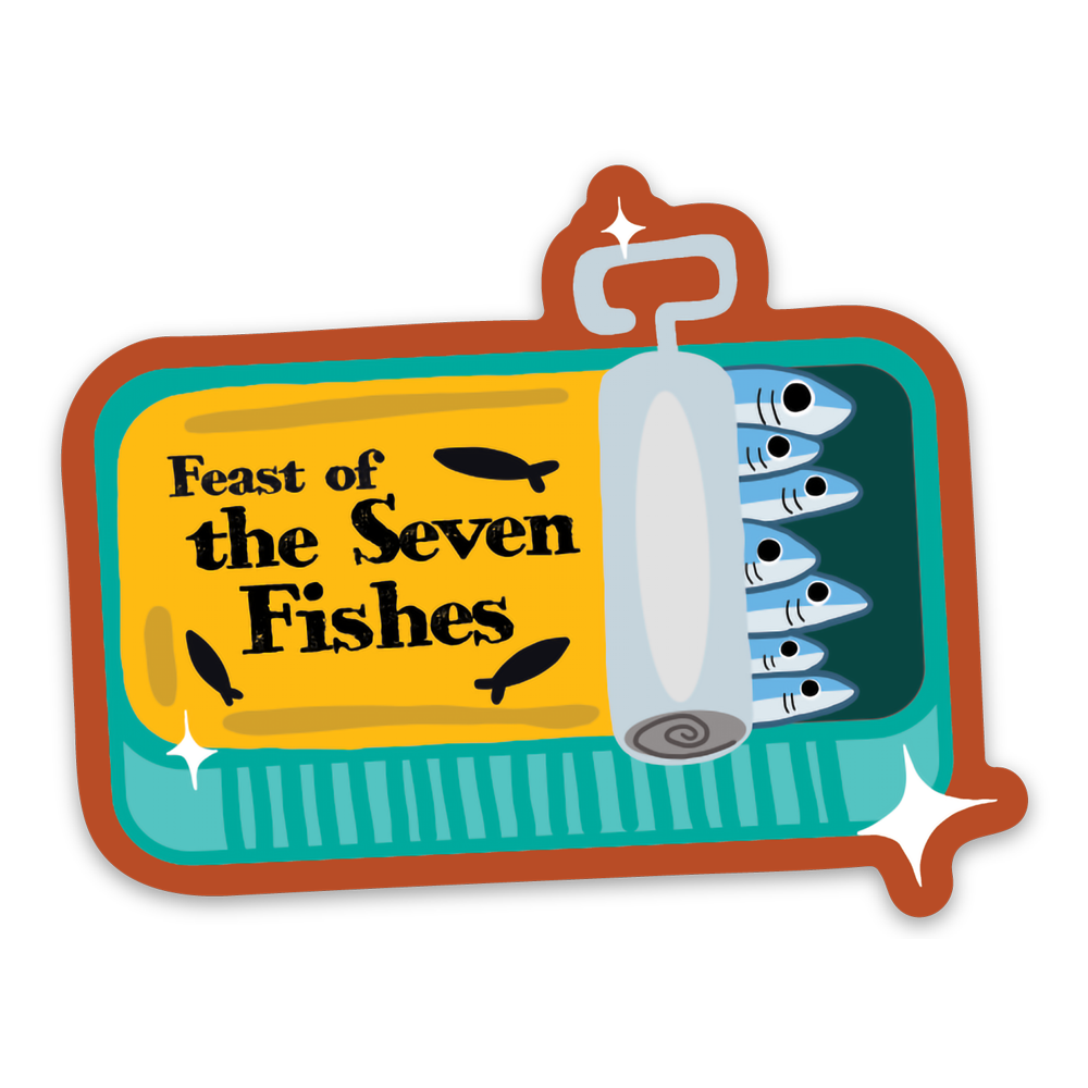 Feast of the Seven Fishes - Sticker – Loving West Virginia