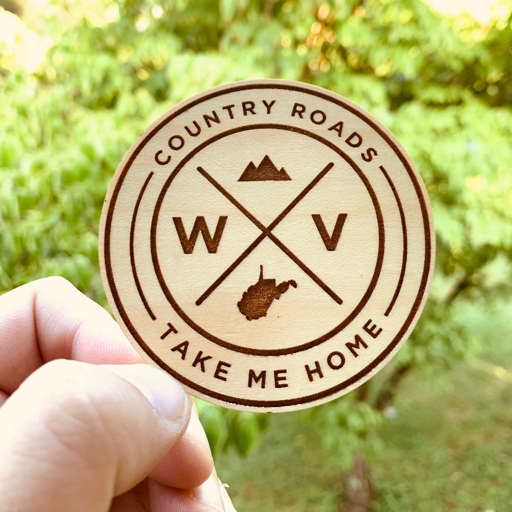 WV Seal Wooden Sticker – Loving West Virginia