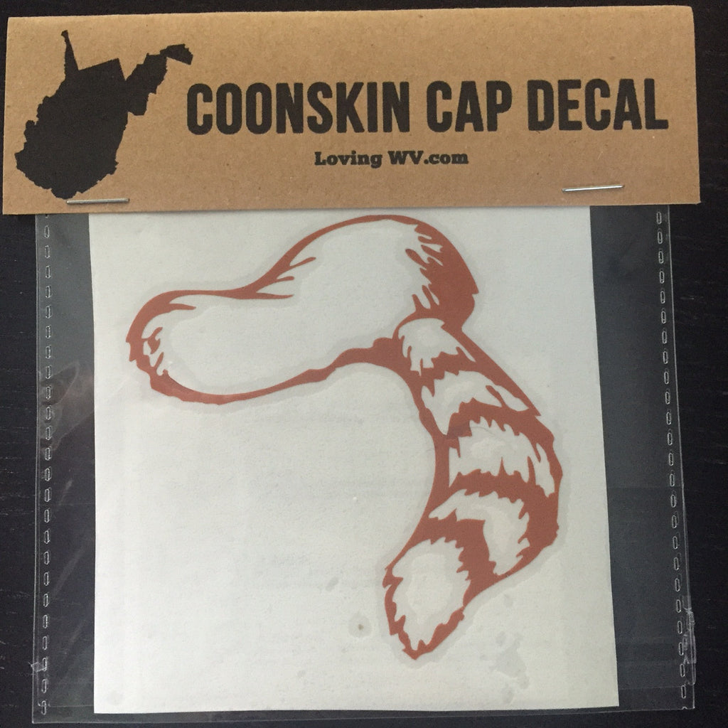Coon Skin Cap Decal – Loving West Virginia